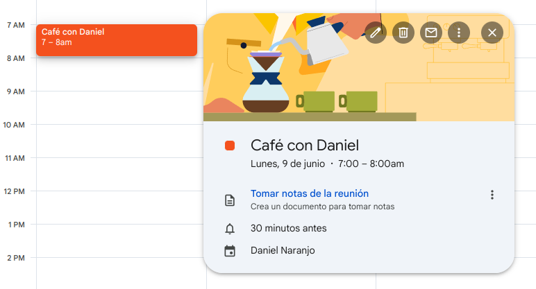 Google Calendar Keywords Explorer